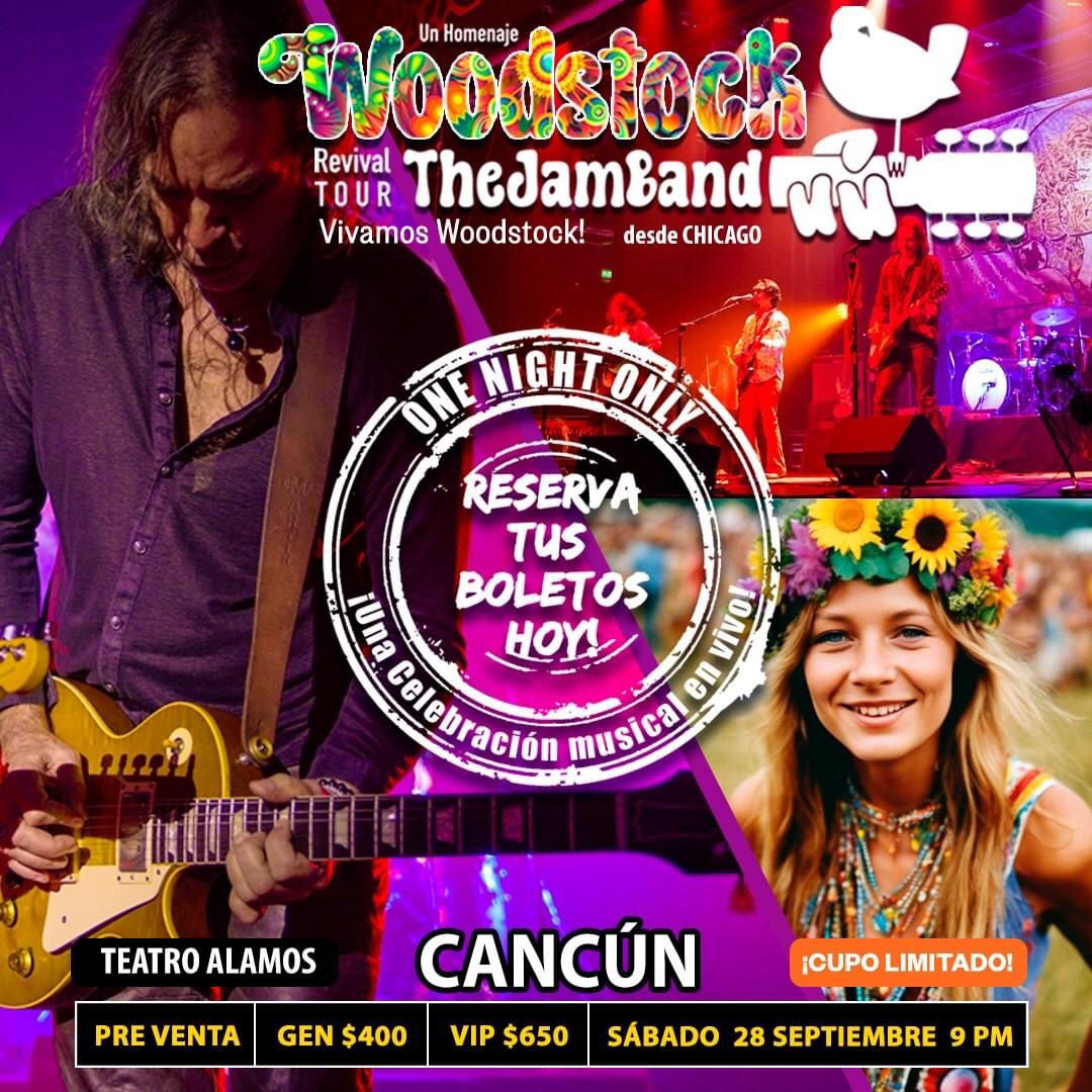 La Banda The Jamband presenta su recital "Woodstock" en el Teatro ...